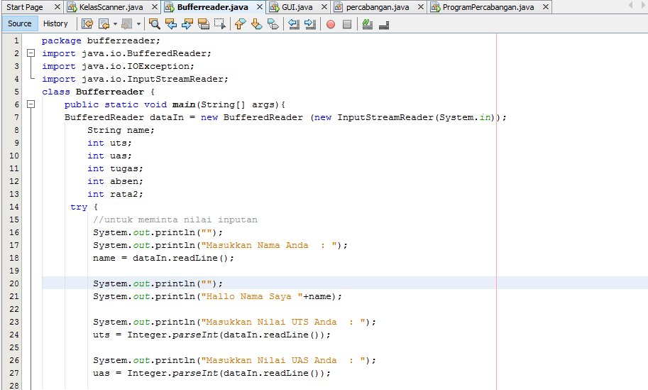 Tugas V-Class Input dari Keyboard [Pemrograman Berorientasi Objek-JAVA ...