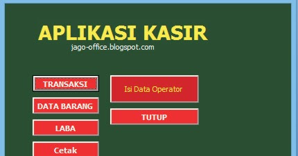 Program Kasir Toko Excel Gratis - Guru Soal