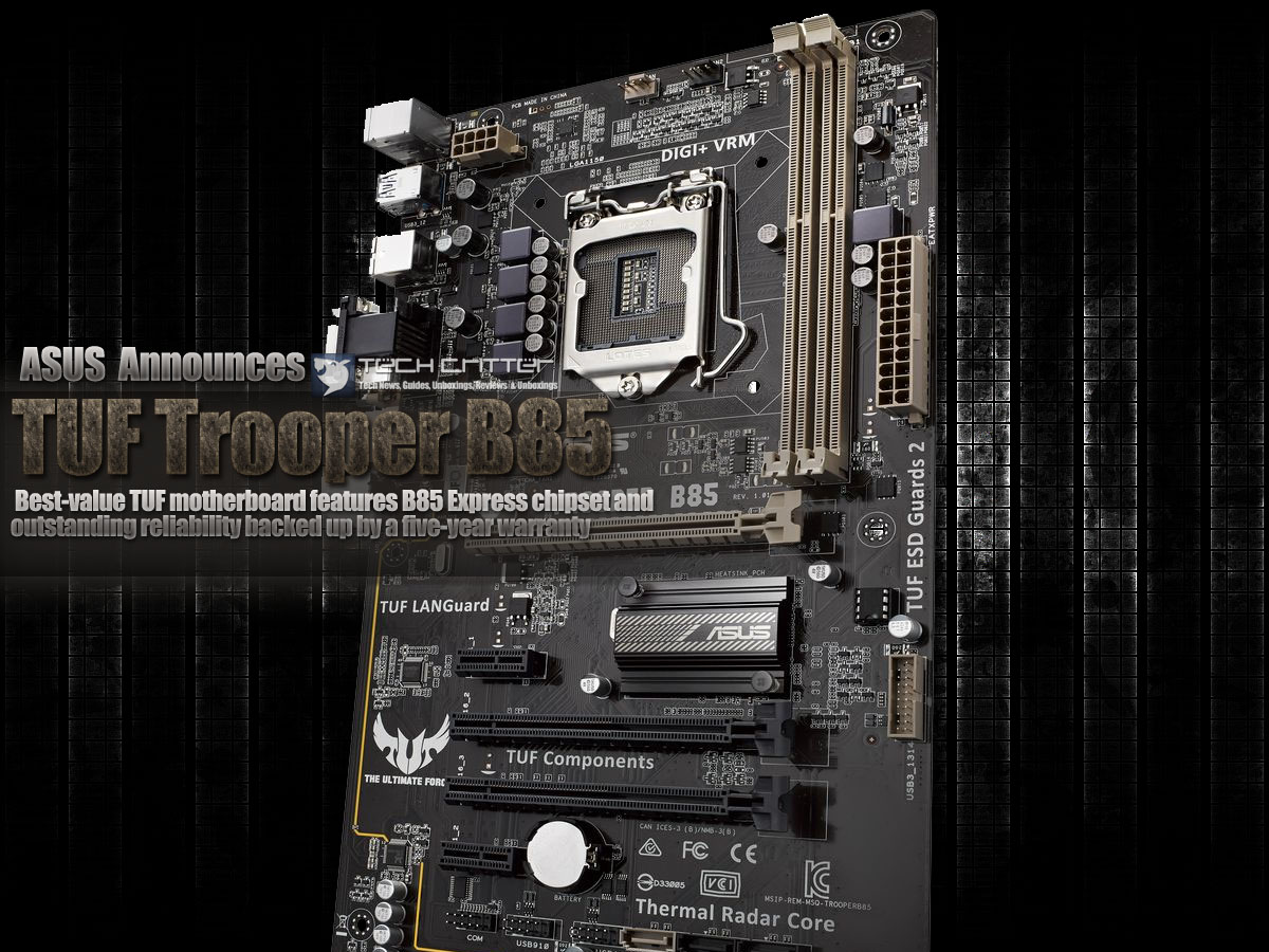 ASUS Announces TUF Trooper B85