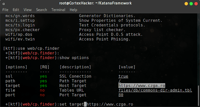 شرح اداة KatanaFramework لاختبار الاختراق