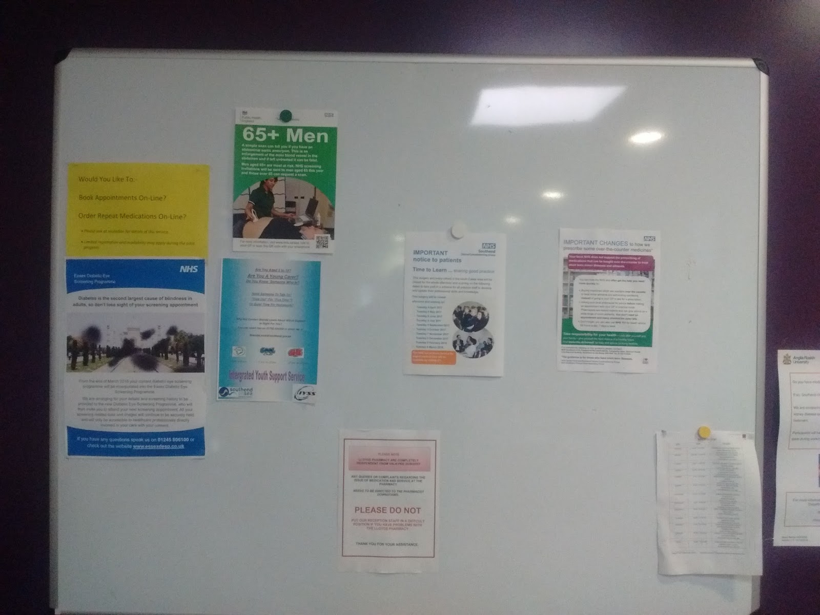 a word from wier: Valkyrie Surgery noticeboards lacking anything on the STP