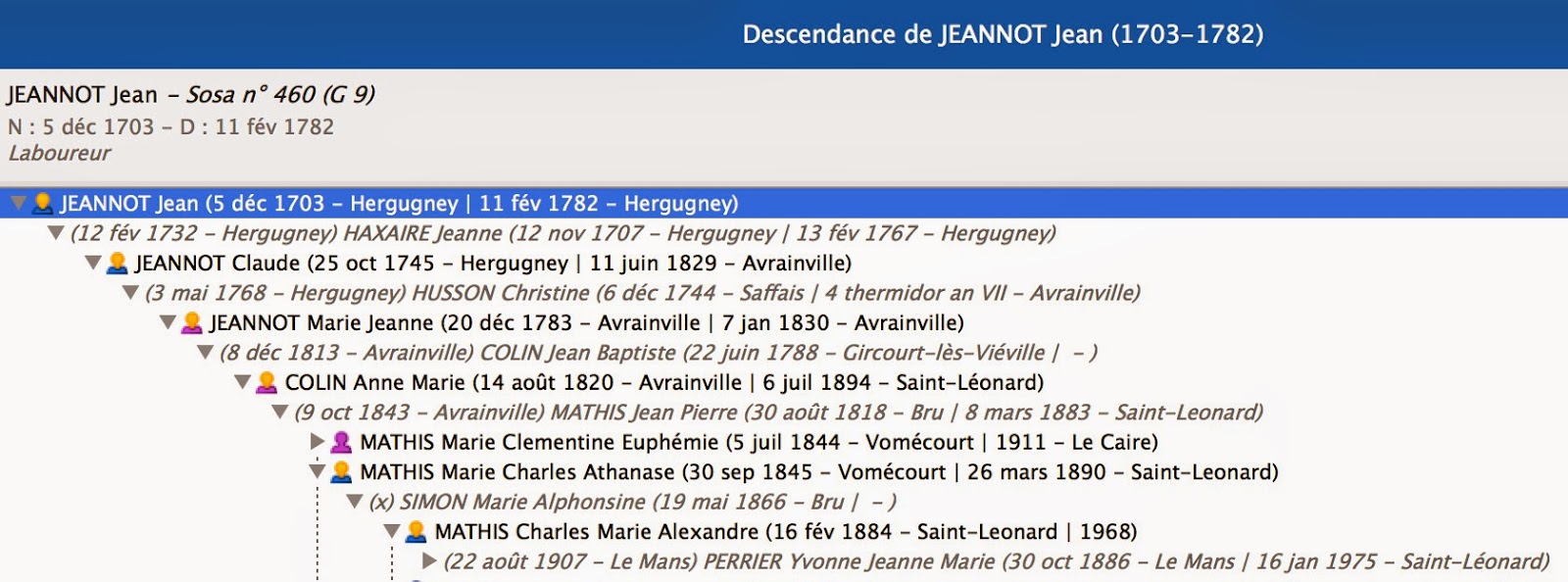 GENEALECOLE : Fabien Larue: J comme Jean JEANNOT, père et fils...bio ...