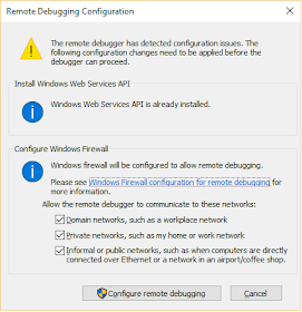 KAILASH'S BLOGS: Remote debugging in Visual Studio 2017