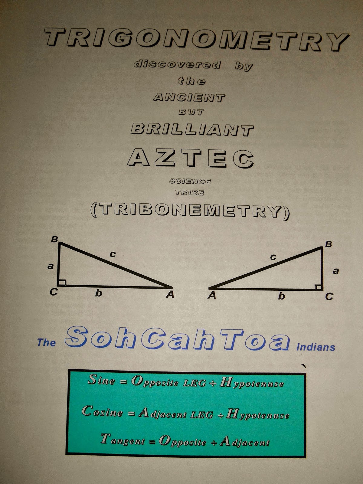 The GoFather Of Math: Original Spelling of TRIGONOMETRY
