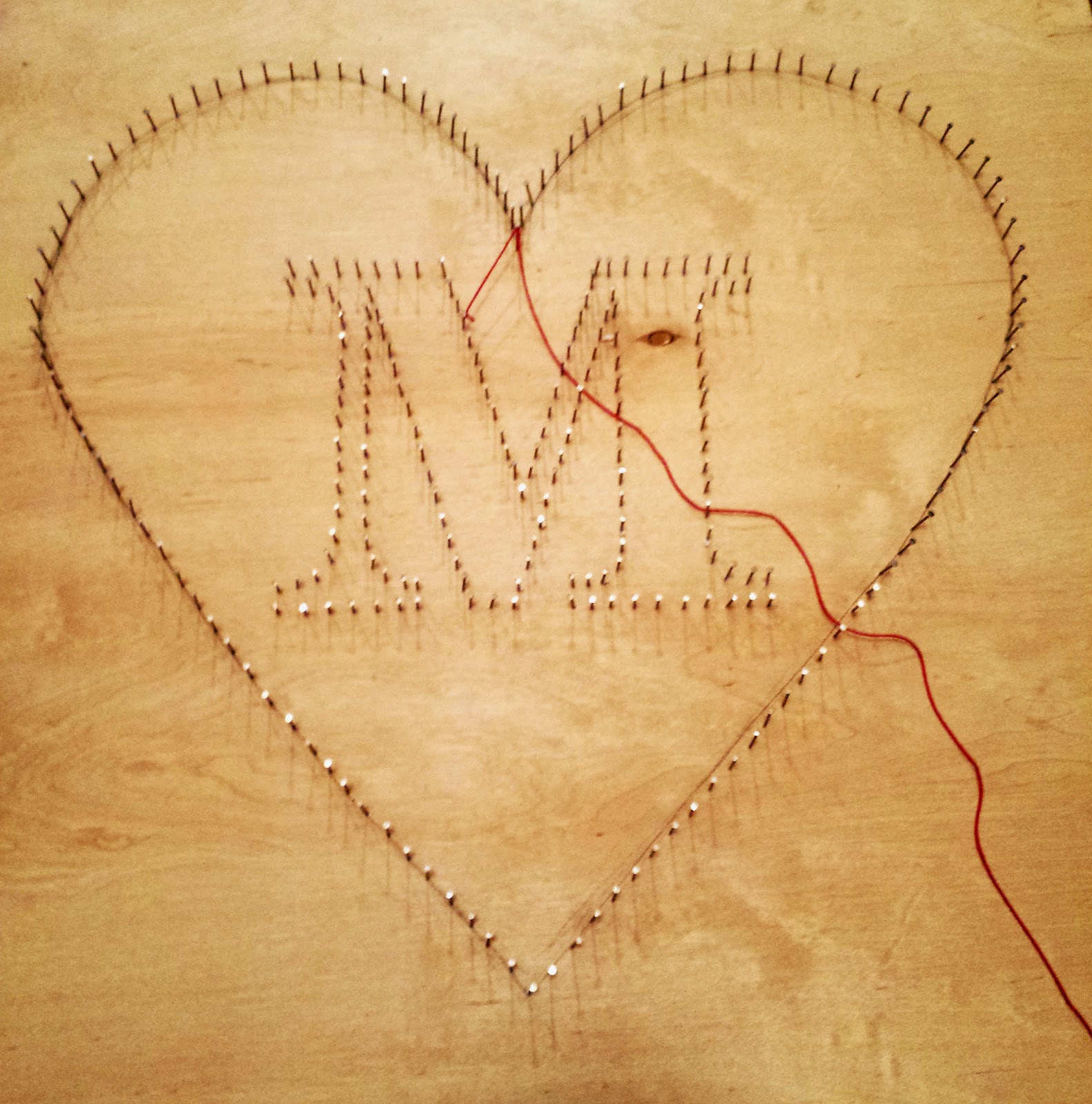 The Adventures of Mrs. Mayfield: DIY String Art Heart Tutorial