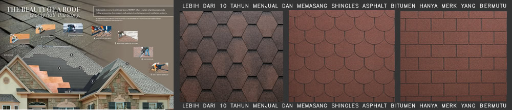 Pasang Nok / bubungan - ATAP ASPAL BITUMEN