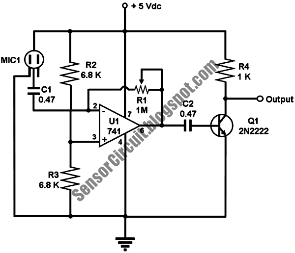Sensor Schematic: Op Amp Based Sound Detector Circuit Sensor Schematic: Op Amp Based Sound Detector Circuit