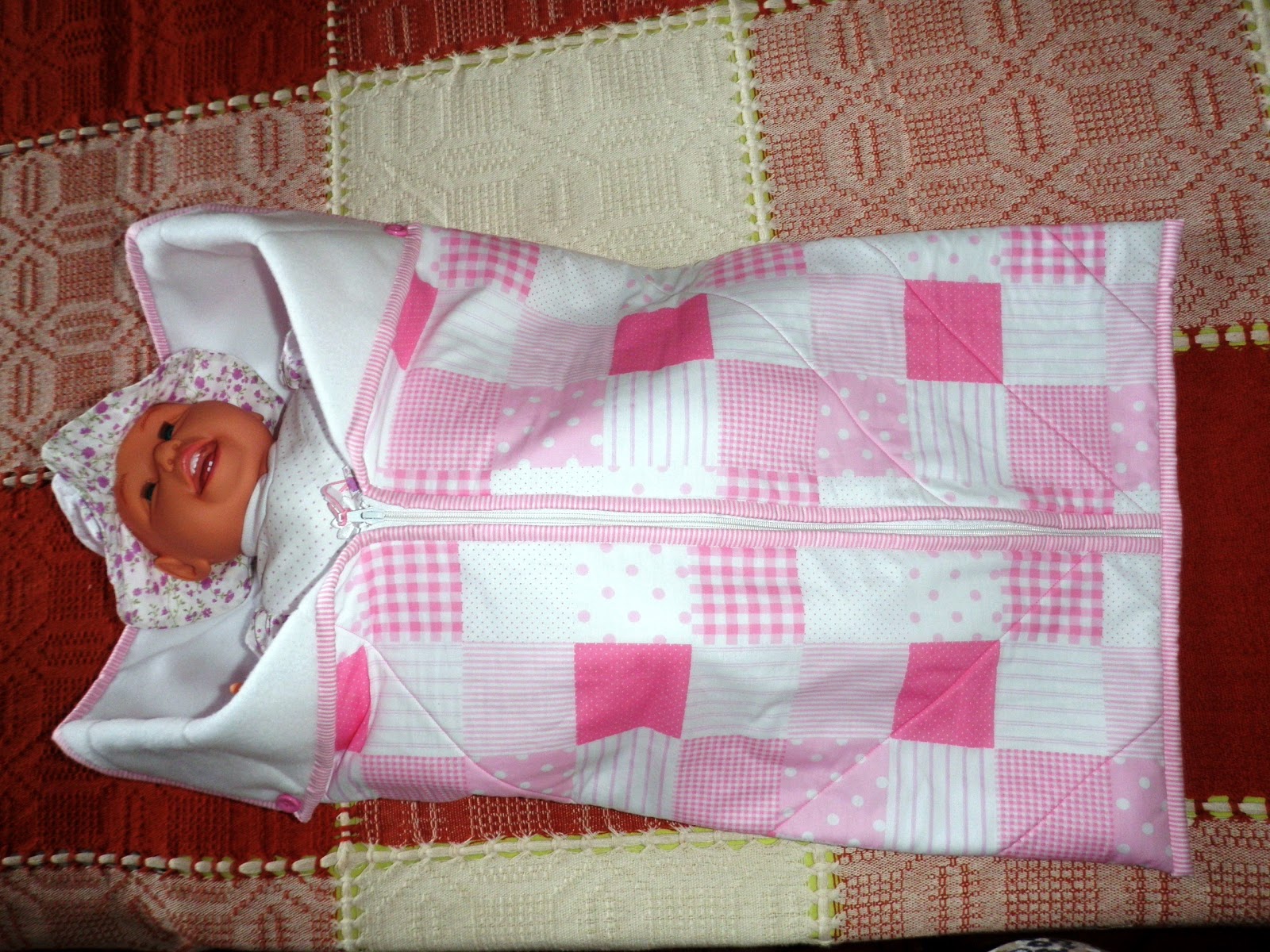 Santo Retalho - patchwork: Saco de dormir para bebe