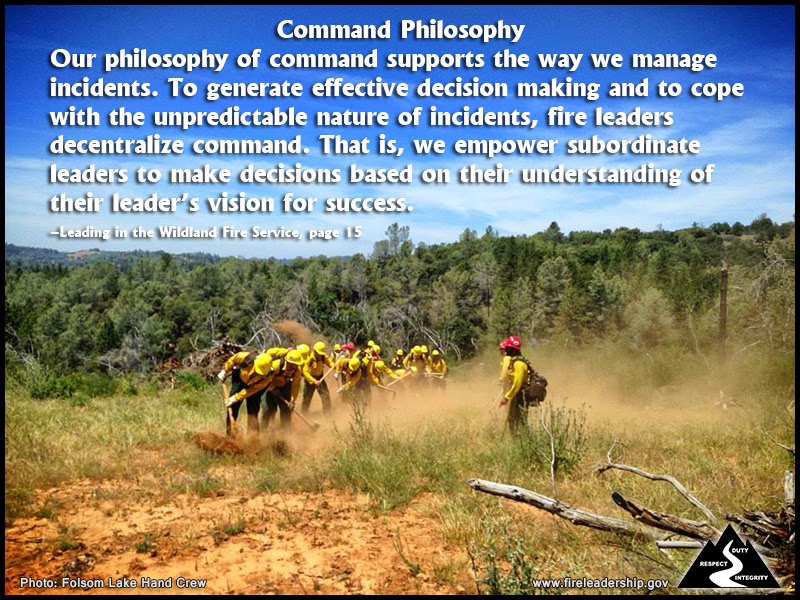 Wildland Fire Leadership: IGNITE: Our Command Philosophy