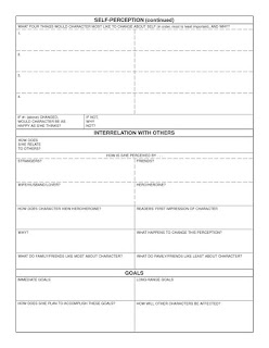 The Roxx Blog: Fiction Writer's Character Chart