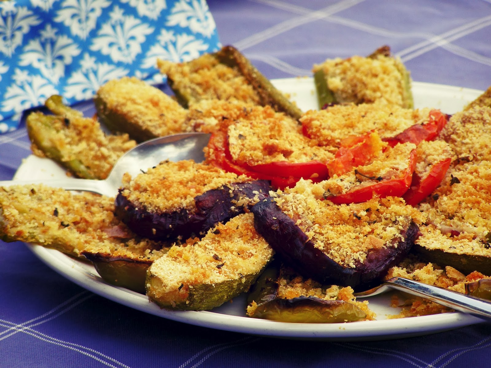 La Tavola Marche Recipe Box: Baked Vegetables with Bread Crumbs ...