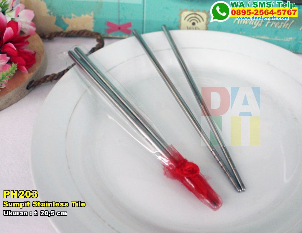 Sumpit Stainless Tile | Souvenir Pernikahan