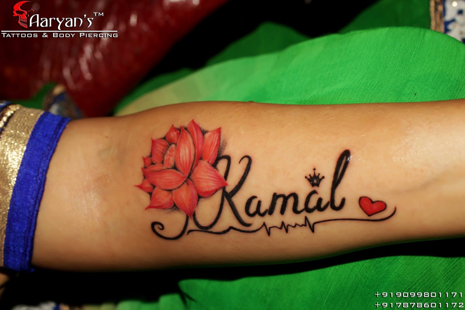 Beautiful Script Tattoos By Aaryan's In Ahmedabad : Beautiful Script ...