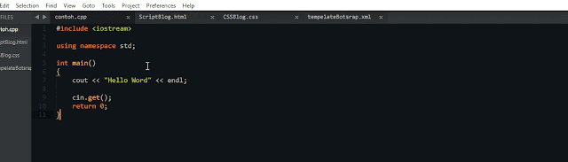 Cara Menjalankan dan Compile Program C++ di CMD Menggunakan Sublime ...