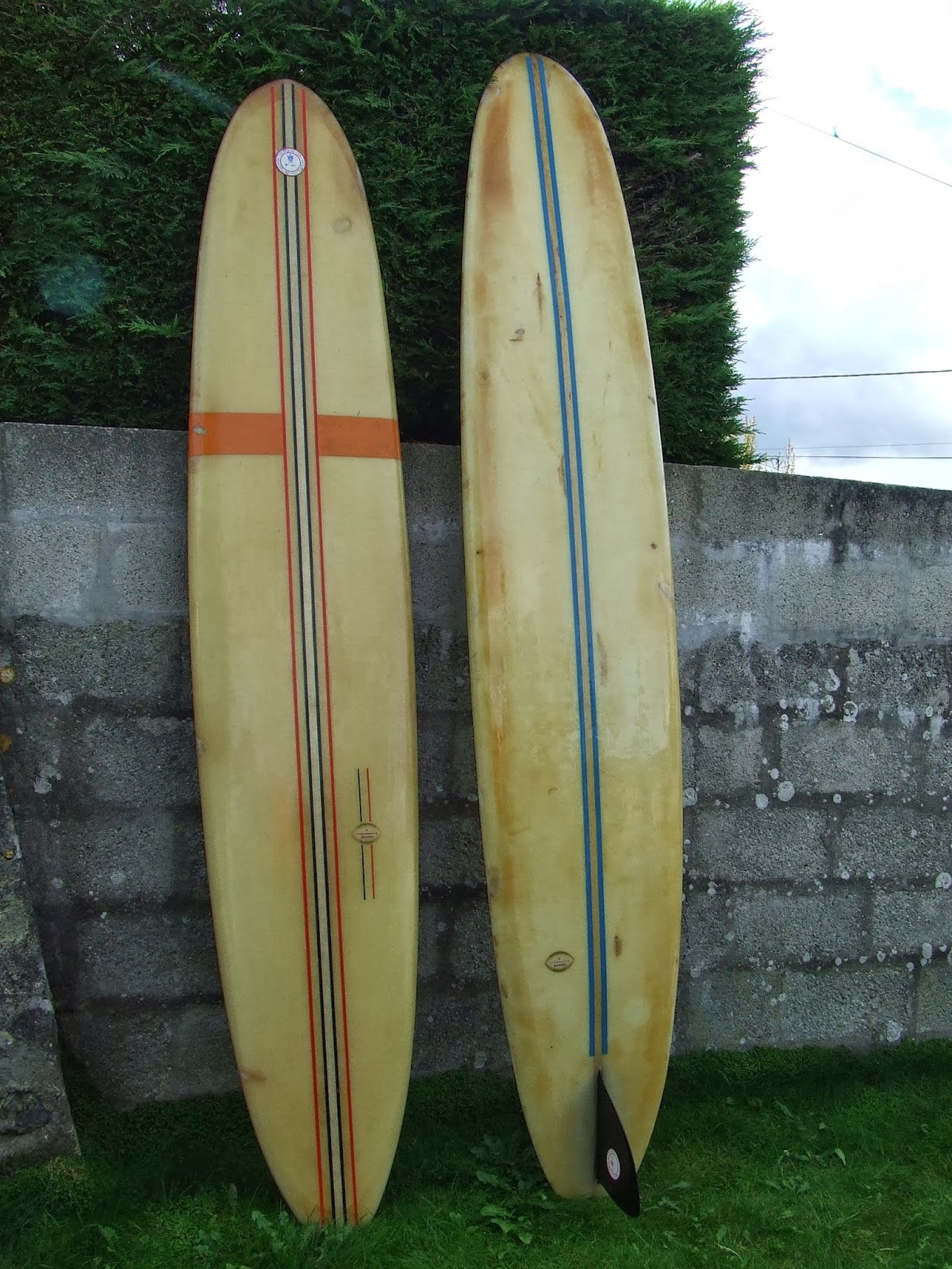 vintage surfboard collector UK: A nice pair