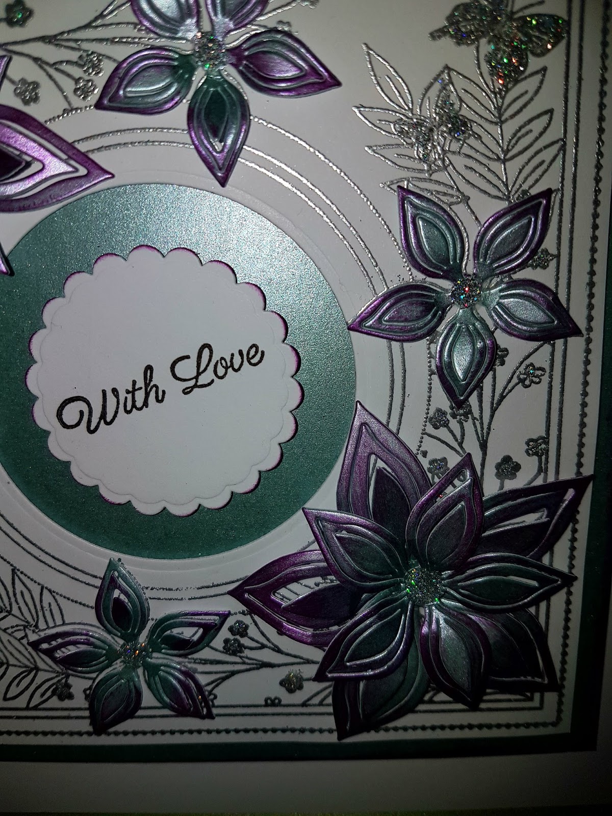 ME and MY Inky Fingers: Flower Frame - Stamps & Dies by Chloe