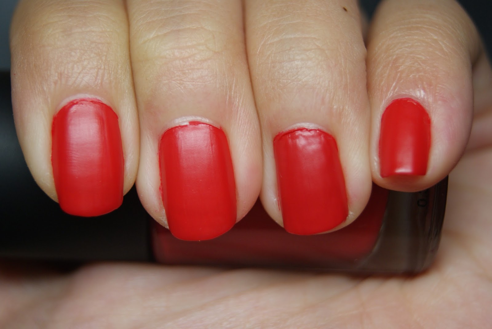 My Polished Days: SWATCH : NYX Matte nail polish in Red