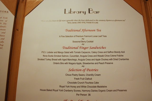 Afternoon tea at Fairmont Royal York - Food Junkie Chronicles