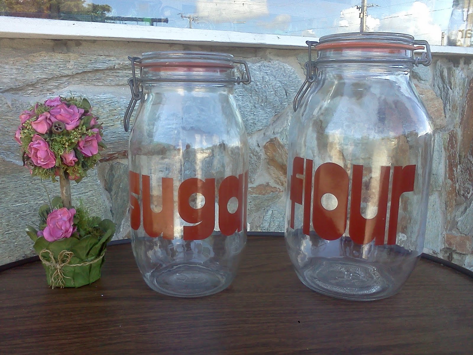 Still Stunning Vintage Resale: Vintage Flour and Sugar Glass Containers ...