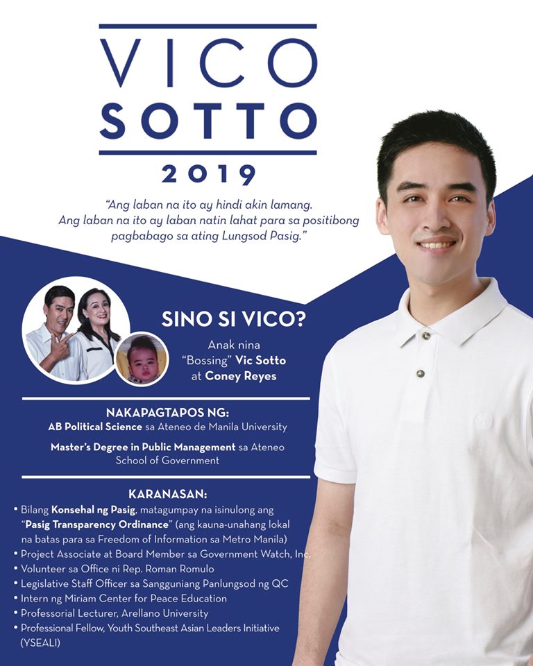 Vico Sotto topples 27-year reign of the Eusebios in Pasig City