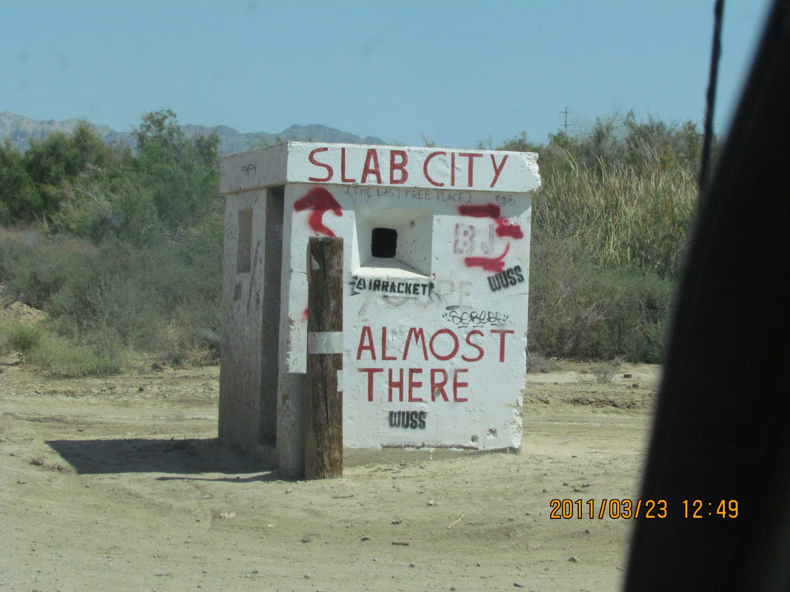 Ray and Ruth Tourangeau: 2011-03-23 Camp Dunlap, "Slab City"