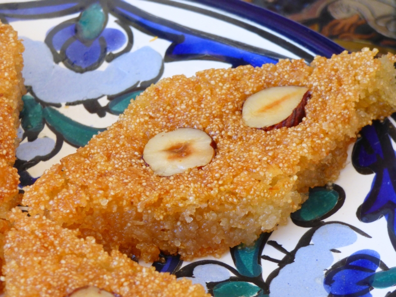 Grießkuchen -Basboussa | Ägyptische Rezepte