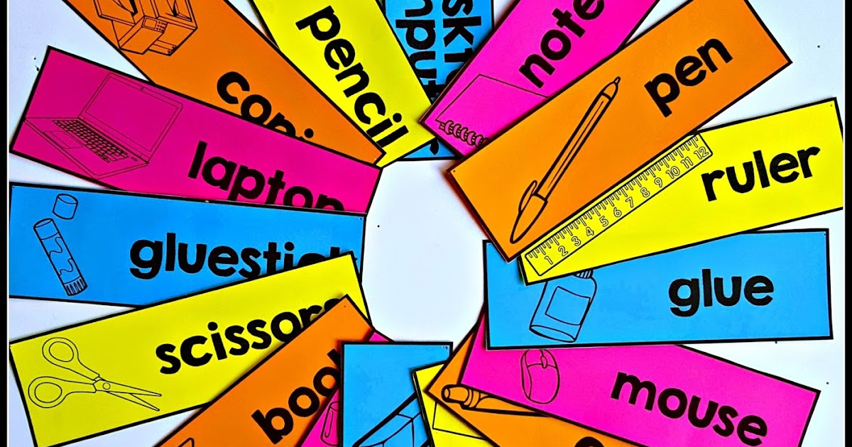 Free Classroom Vocabulary Cards for Your ESL Students - A Classroom For ...