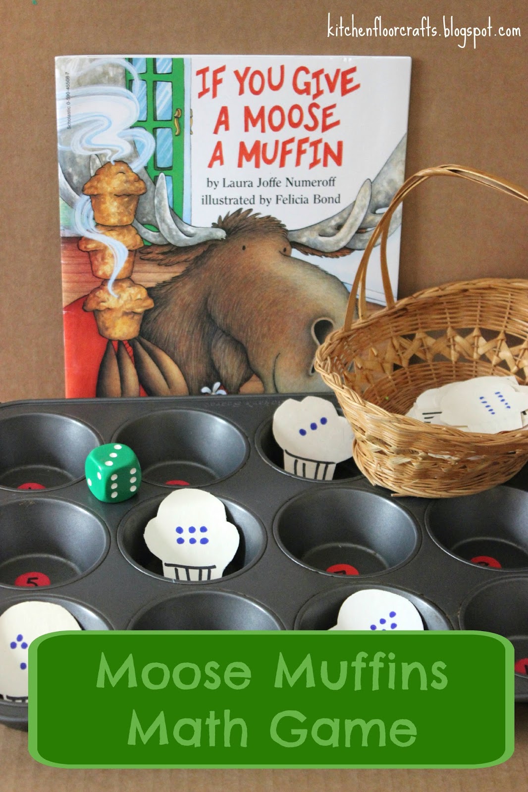 Kitchen Floor Crafts: Moose Muffins Math Game