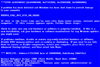 /home/redvi/: BIOS - BSOD. Встречаем синий экран