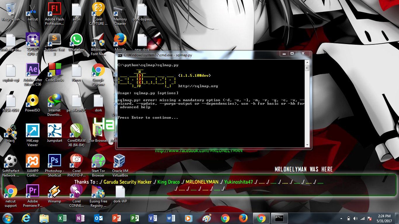 Tutorial Sql Injection Dengan Sqlmap Pada Windows 7