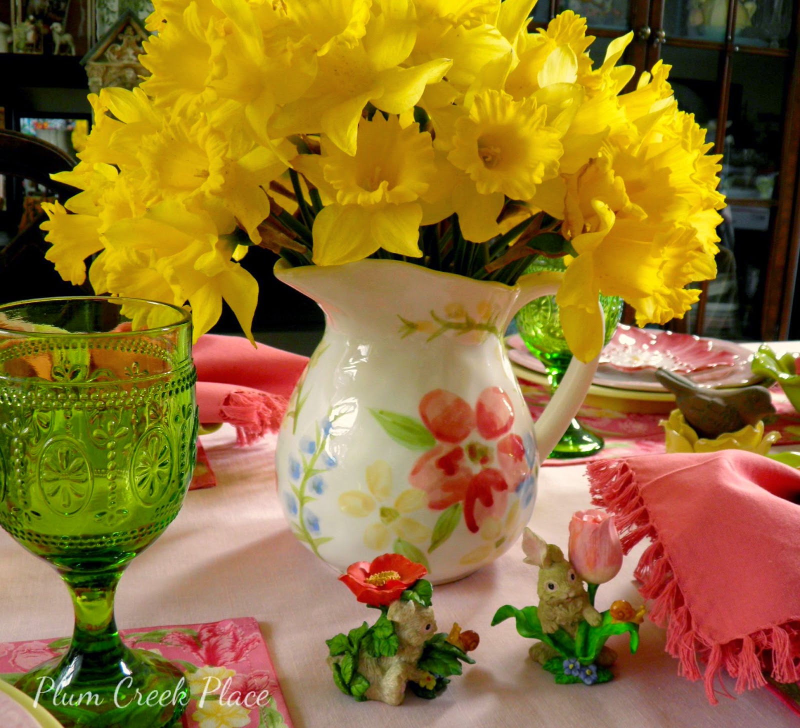 Plum Creek Place: Pink Petals April Inspired Tablescape