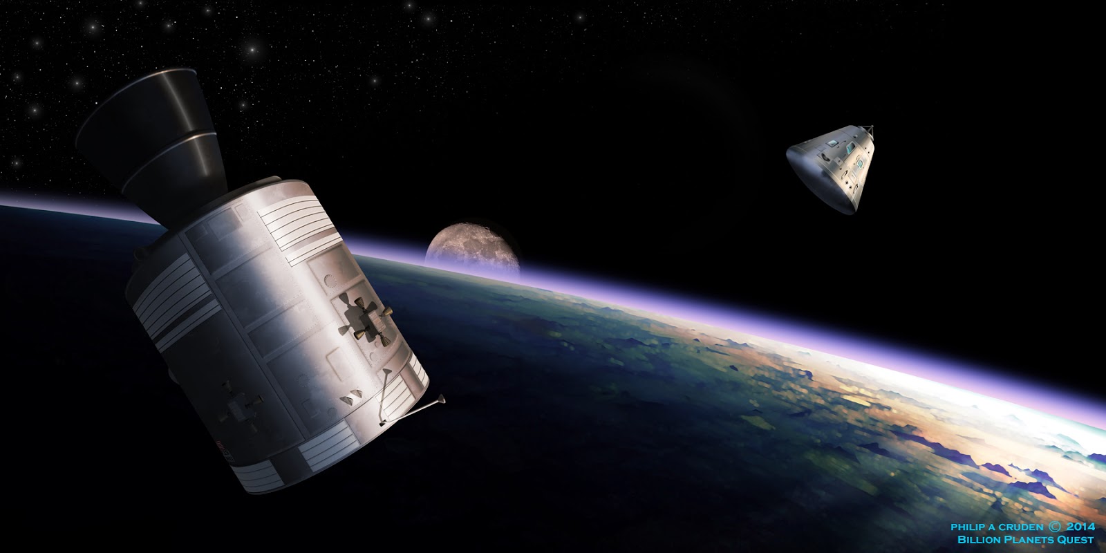 Billion Planets Astronomy and Art: The Apollo Program