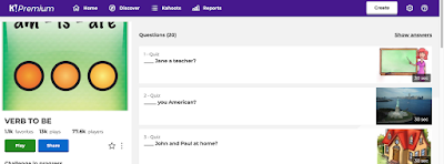 ENGLISH CORNER 5th grade: kahoot verb to be