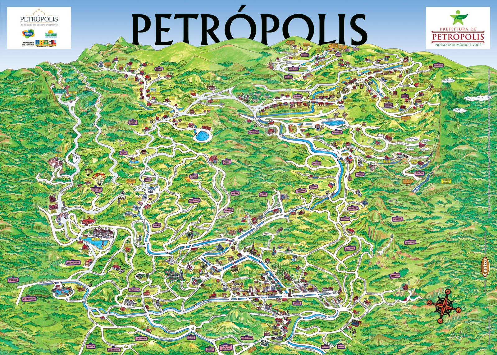 Map of Petrópolis [1600x1142] : r/MapPorn