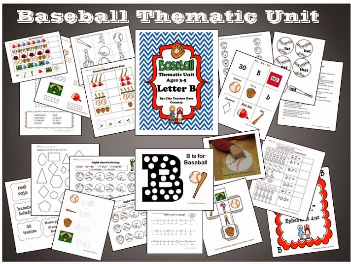 City Teacher Goes Country: Baseball Thematic Unit