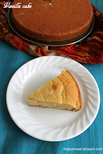 Hot pot cooking: Vanilla cake with yogurt