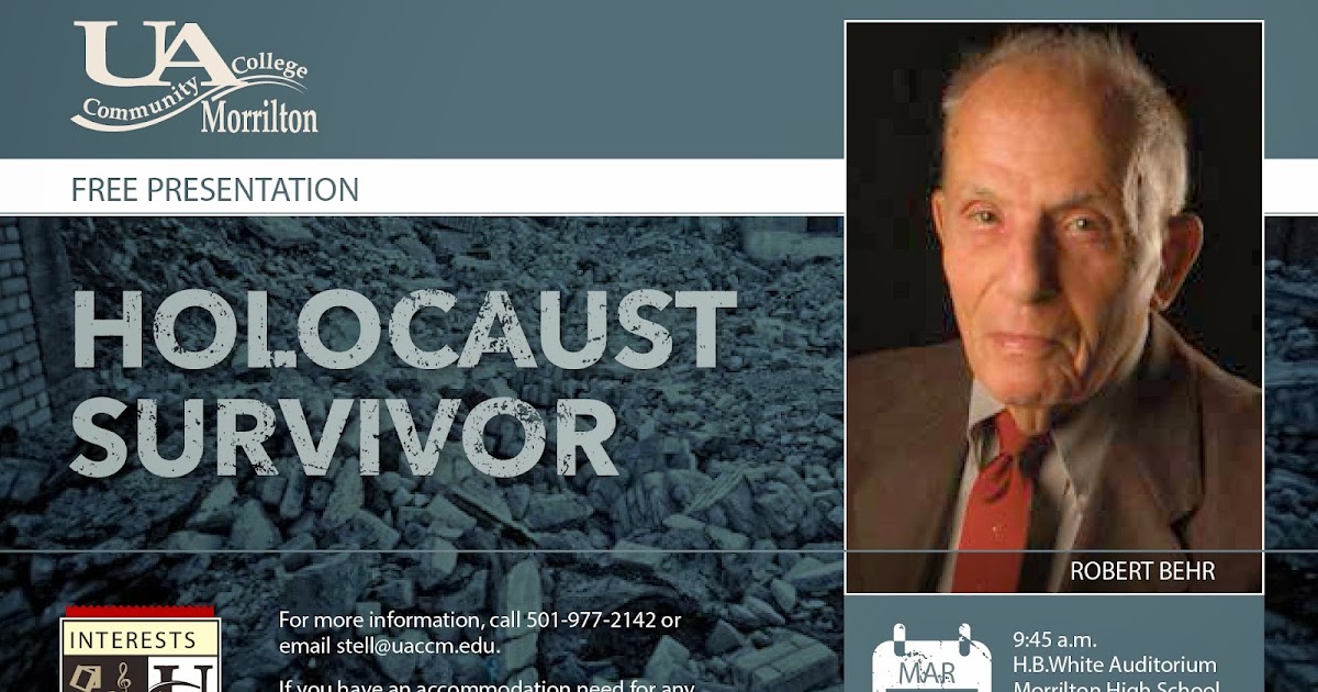 HOLOCAUST SPEAKER RETURNS TO CENTRAL ARKANSAS