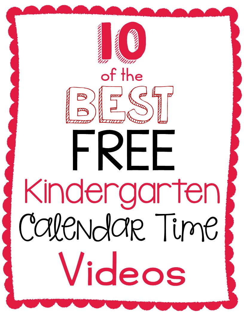 Top Ten Fun Calendar Time Videos | Herding Kats in Kindergarten ...