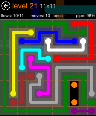 Flow Free Answers: 11x11