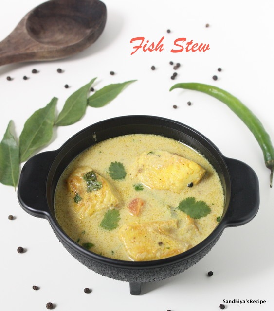 Sandhiya's Cookbook: Fish Moilee | Fish Molee | Kerala Fish Stew