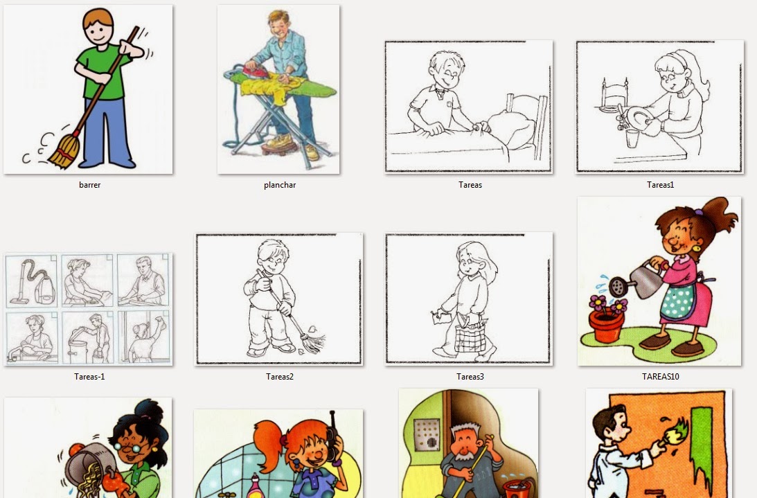 LA ALEGRÍA DE ENSEÑAR: 17 imágenes para trabajar PERSONAS EN QUEHACERES ...