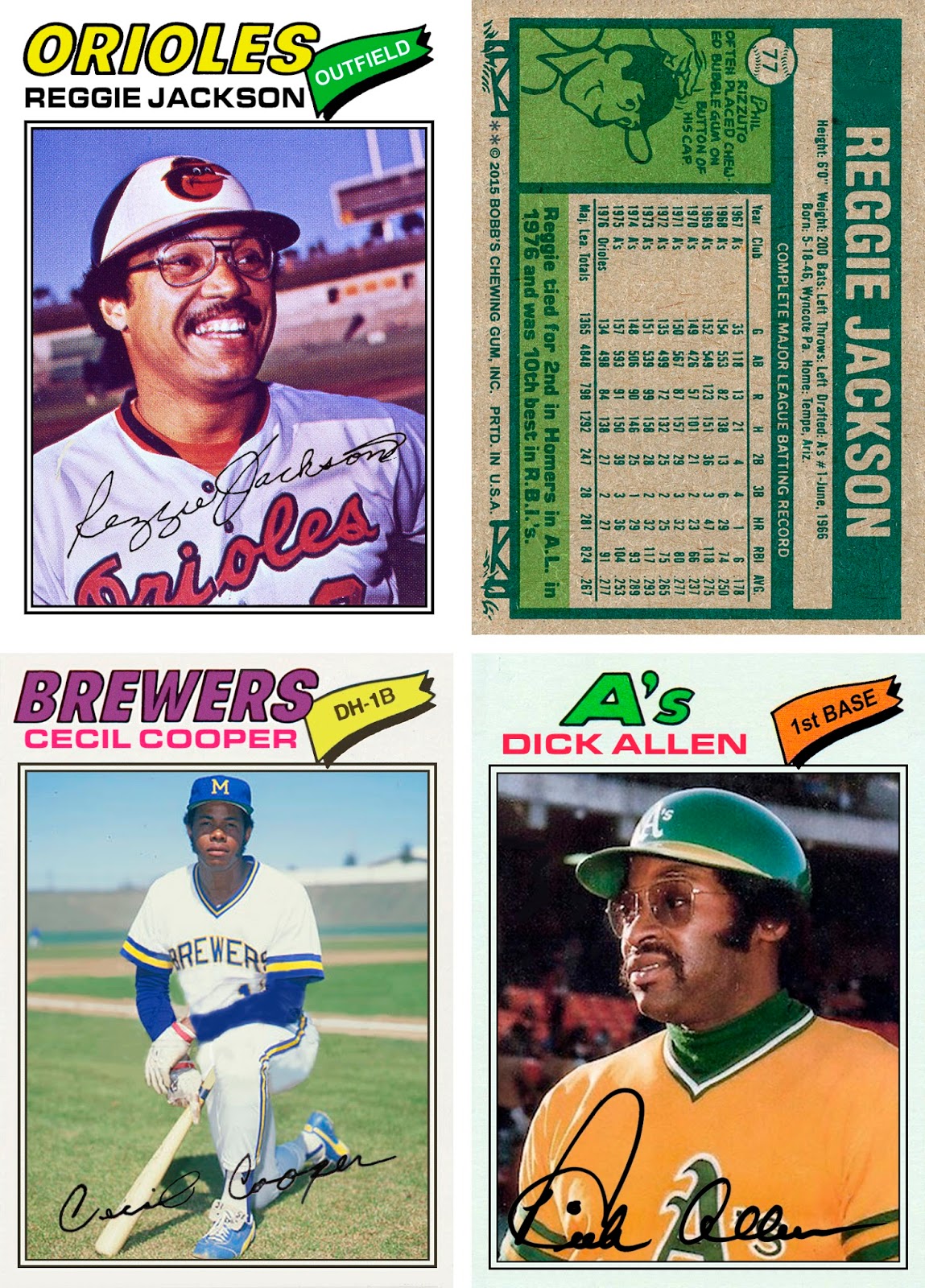 Bob Lemke's Blog: Checklist of my custom baseball cards 1970-1990
