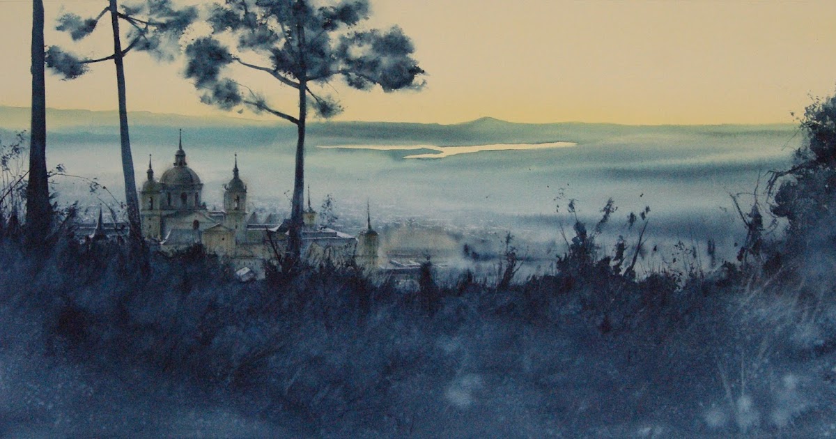 ACUARELAS Y RETRATOS Cuca Arsuaga: El Escorial