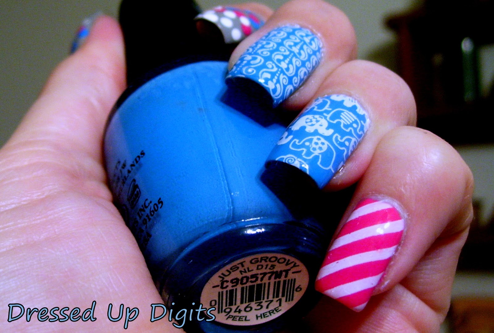 Dressed Up Digits: Light It Up Blue--Autism Awareness Mani--A skittle ...