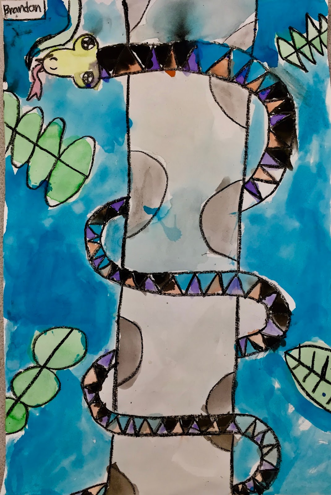 Expression of Imagination: Climbing Snakes by 2nd grade