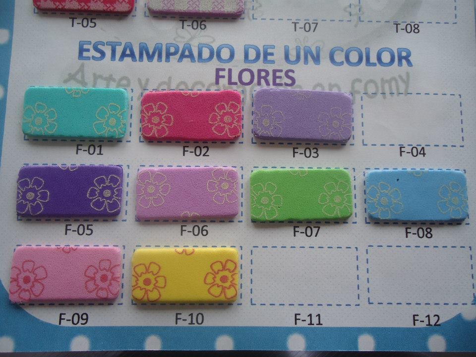 Fomy-tk del Maestro: Catalogo de Fomy estampado.