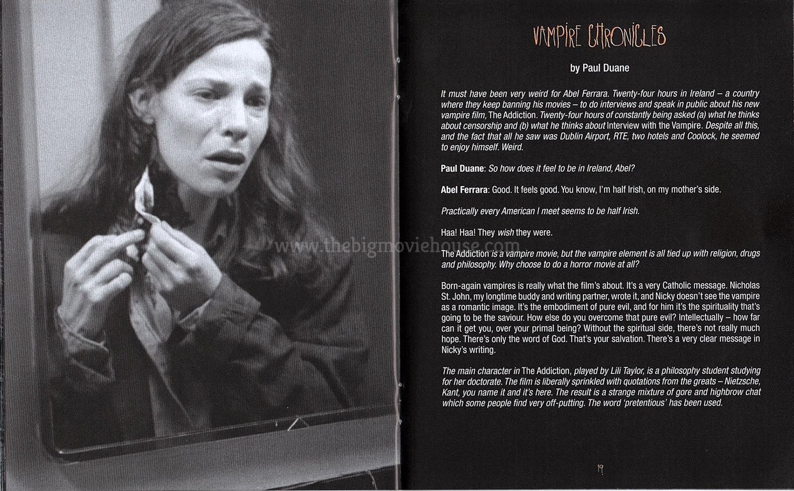 The Addiction (1995) Blu-ray Review + Screenshots