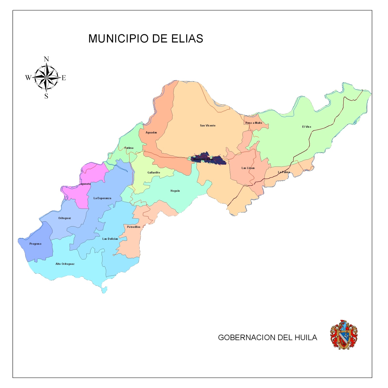 Noticias, Arte, Cultura y Turismo: TODOS LOS MAPAS MUNICIPIOS DEL HUILA