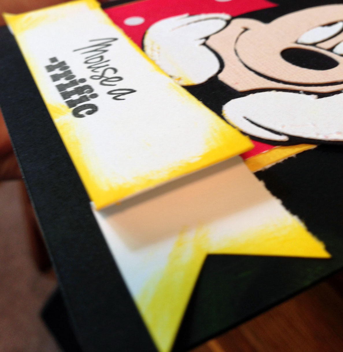 Scrappin' 2 baby girls: Mickey Card