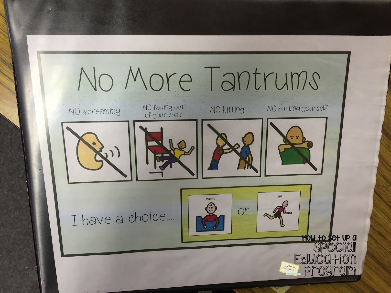 No Screaming Social Story